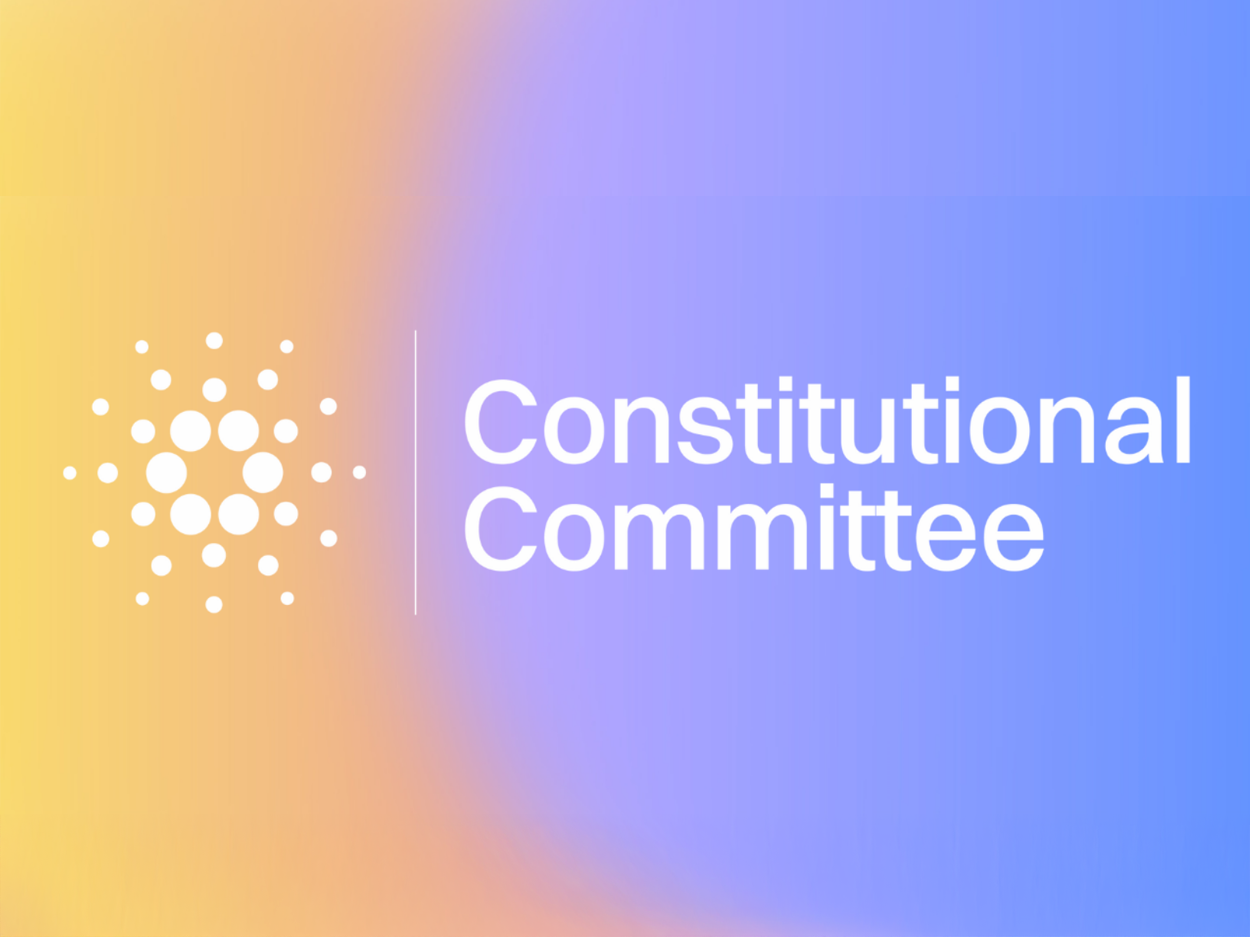 Shaping Cardano's future: progress on the constitutional committee ...