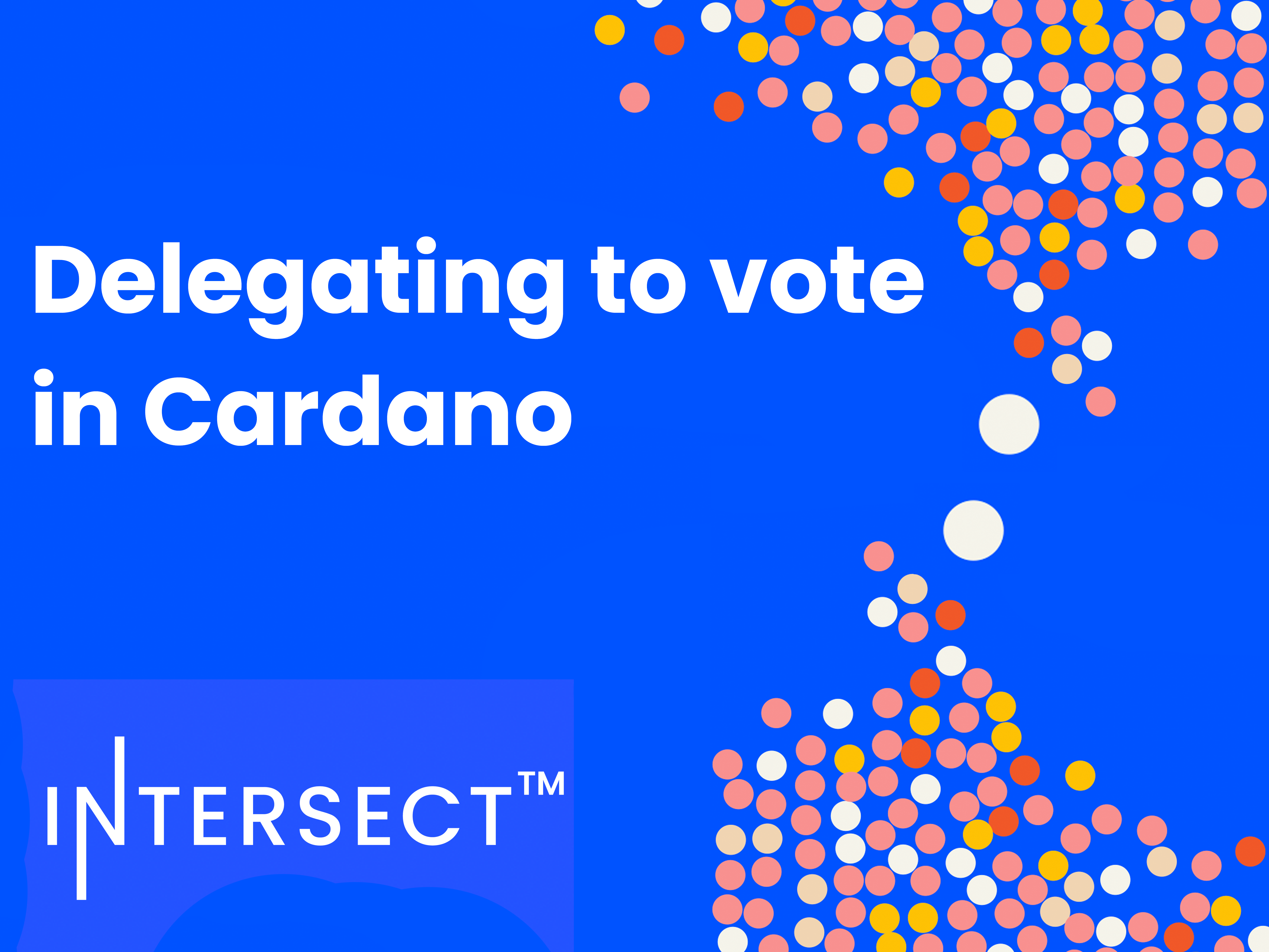 Delegating to vote in Cardano