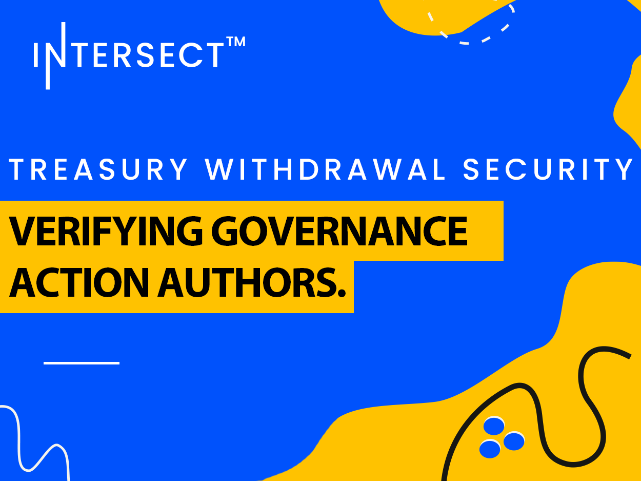 Treasury withdrawal security - verifying governance action authors.